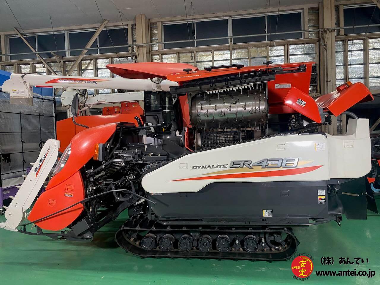 4条刈の38馬力クボタコンバインER438整備済み ⚙ 中古農機具専門店 - (株) あんてい